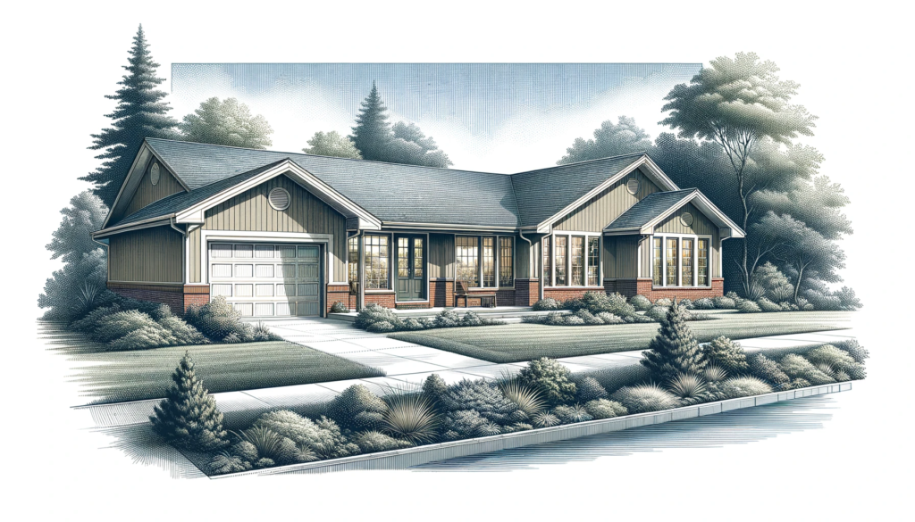 Northern and Southern Ranch Style Home Image